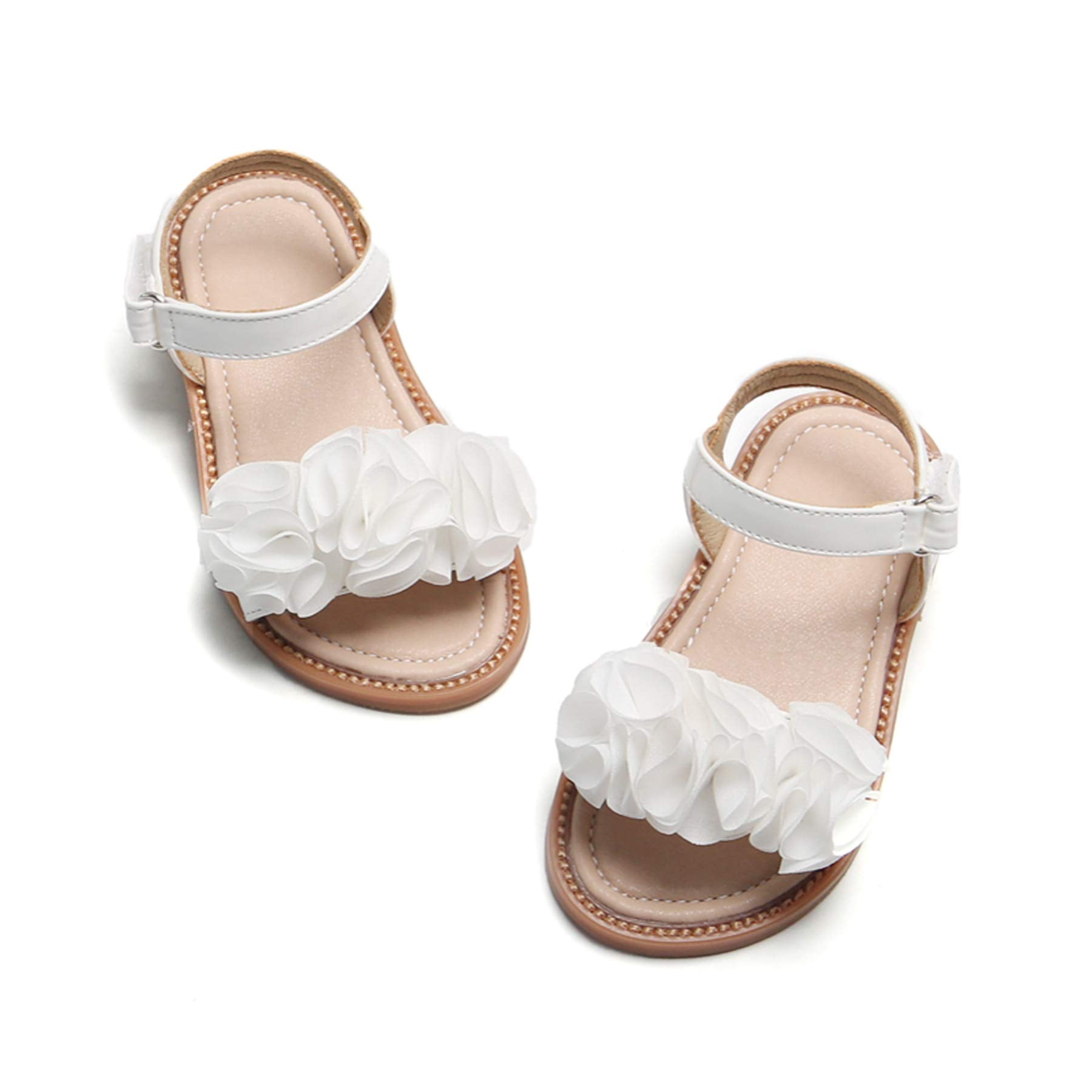 Toddler Girl White Sandals Size 13 - Little Girl Easter Summer Dress ...
