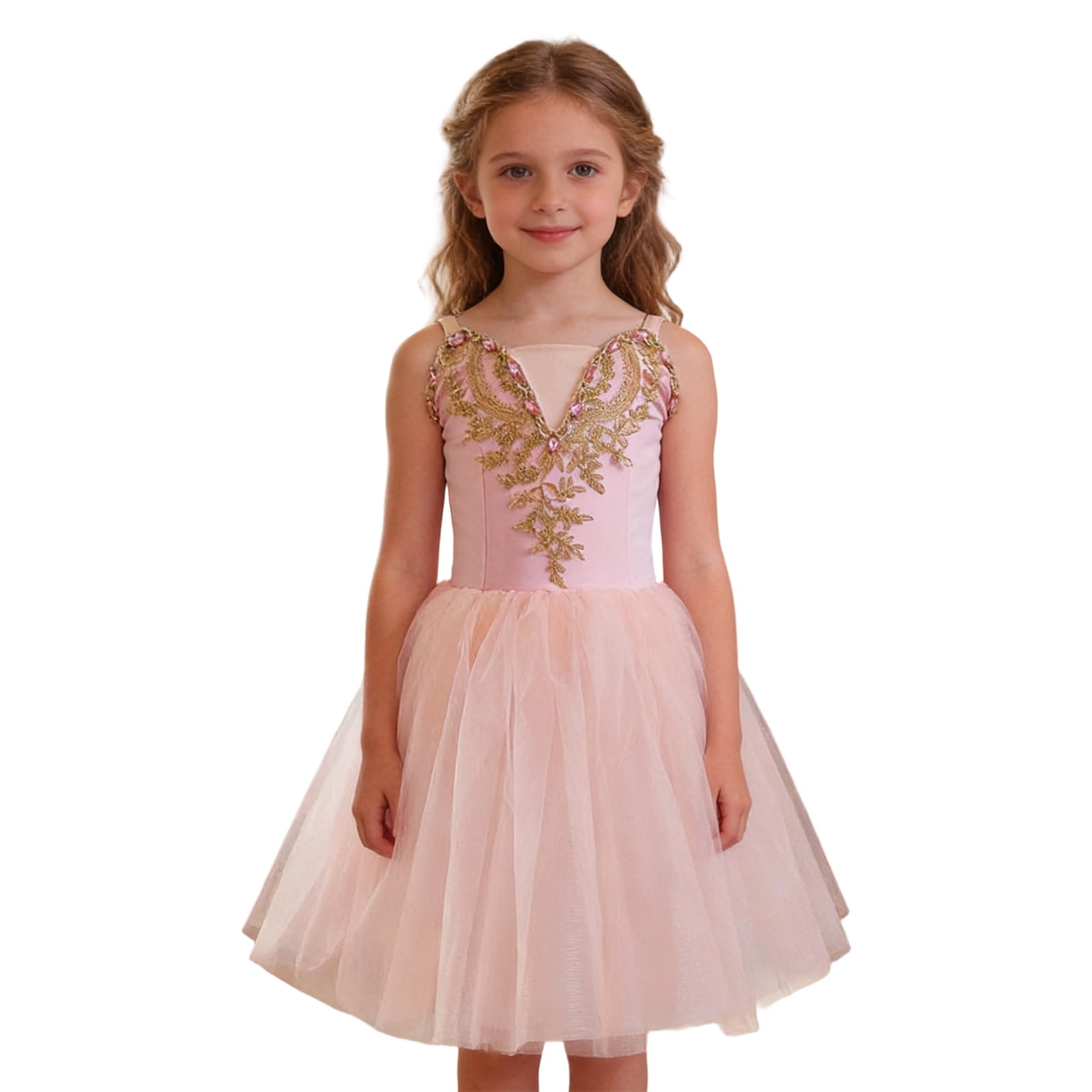 Toddler Girls Ballet Leotard Dress with Tutu Camisole Style for Dance ...