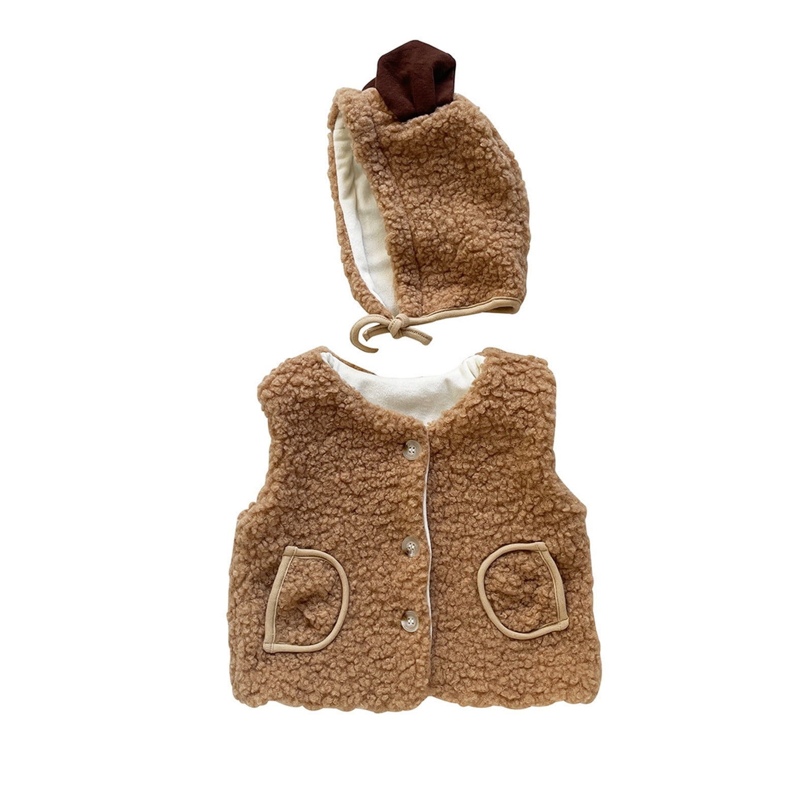 Toddler Baby Vest Kids Winter Vest No Hood Cute Vest Sleeveless Fashion ...