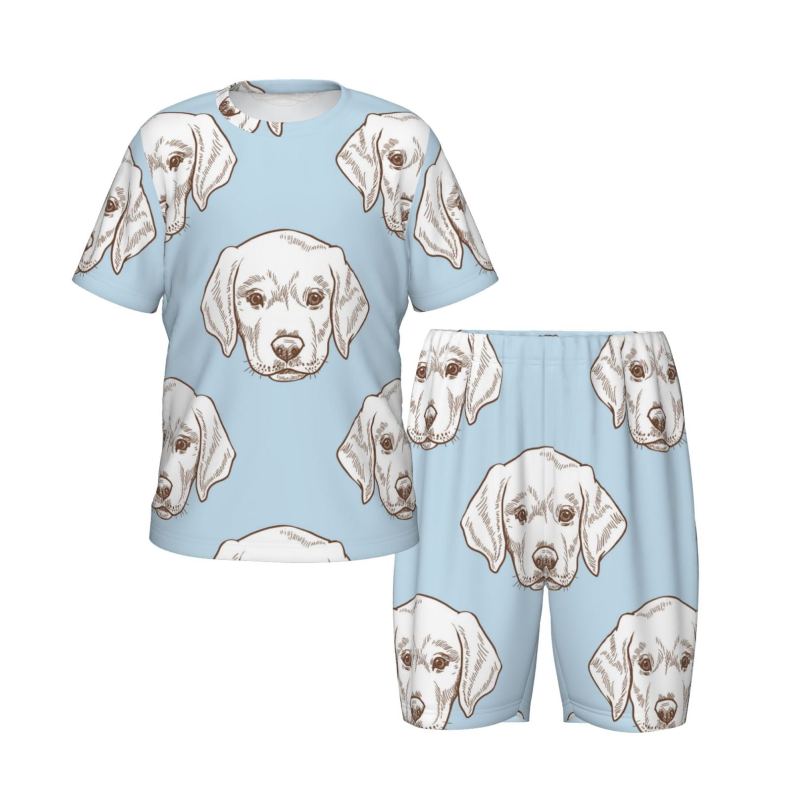 Toddler Girls Boys Pajamas Sets - Labrador Retriever Dog Blue Soft ...