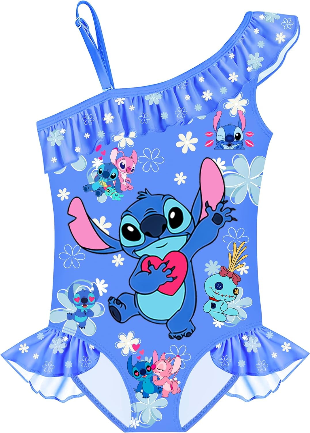 Toddler Girls Cartoon Cute Character Swimsuit Princess One Piece ...