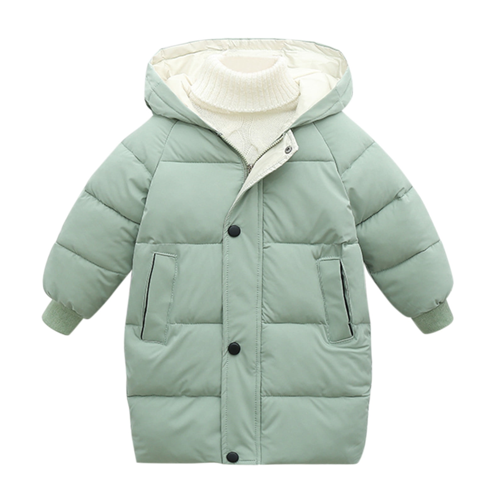 Toddler Girls Coats Toddler Baby Kids Winter Thick Warm Parkas Hooded Windproof Coat Outwear ...