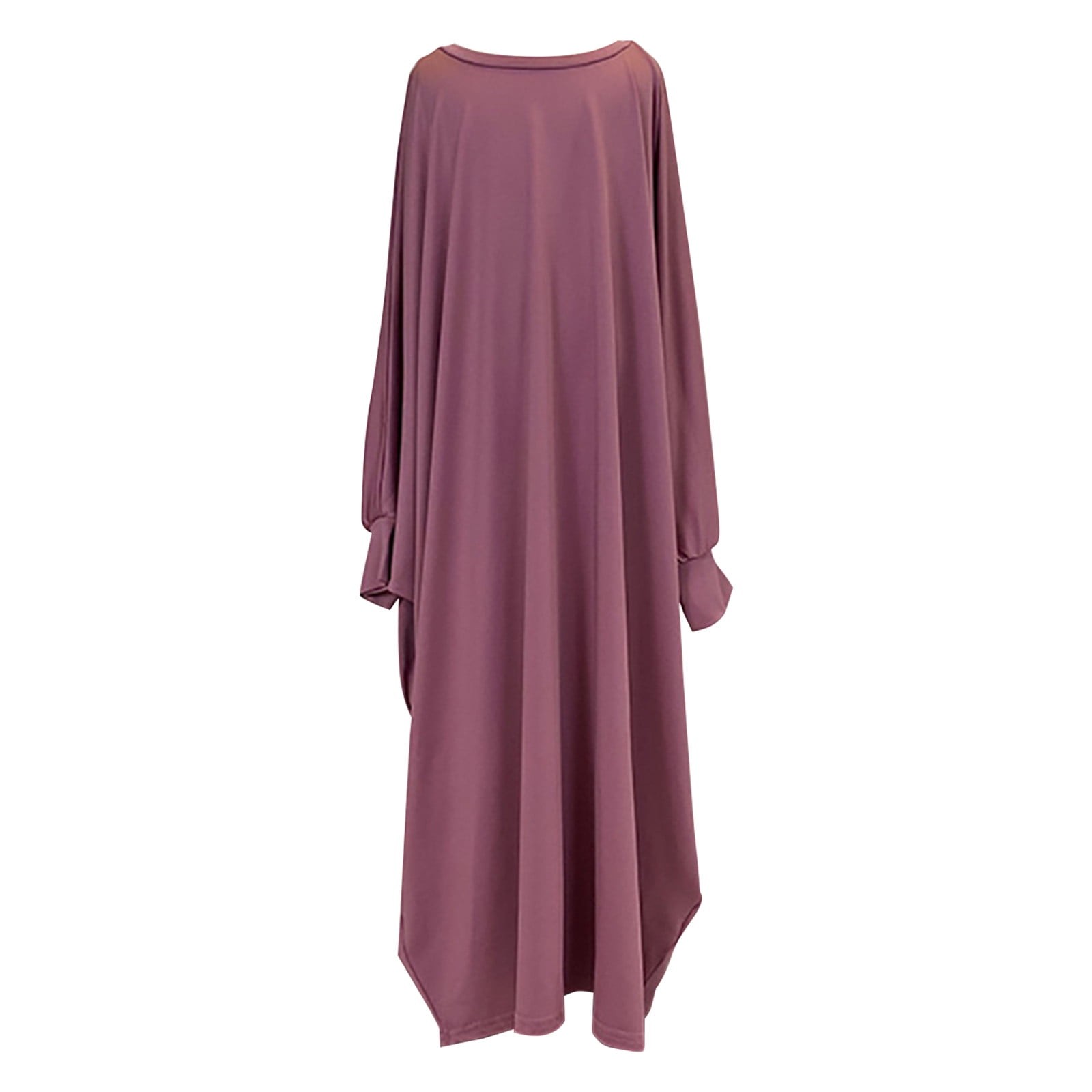 Toddler Girls Cute Dresses Spring Summer Solid Batwing Sleeve Robe ...