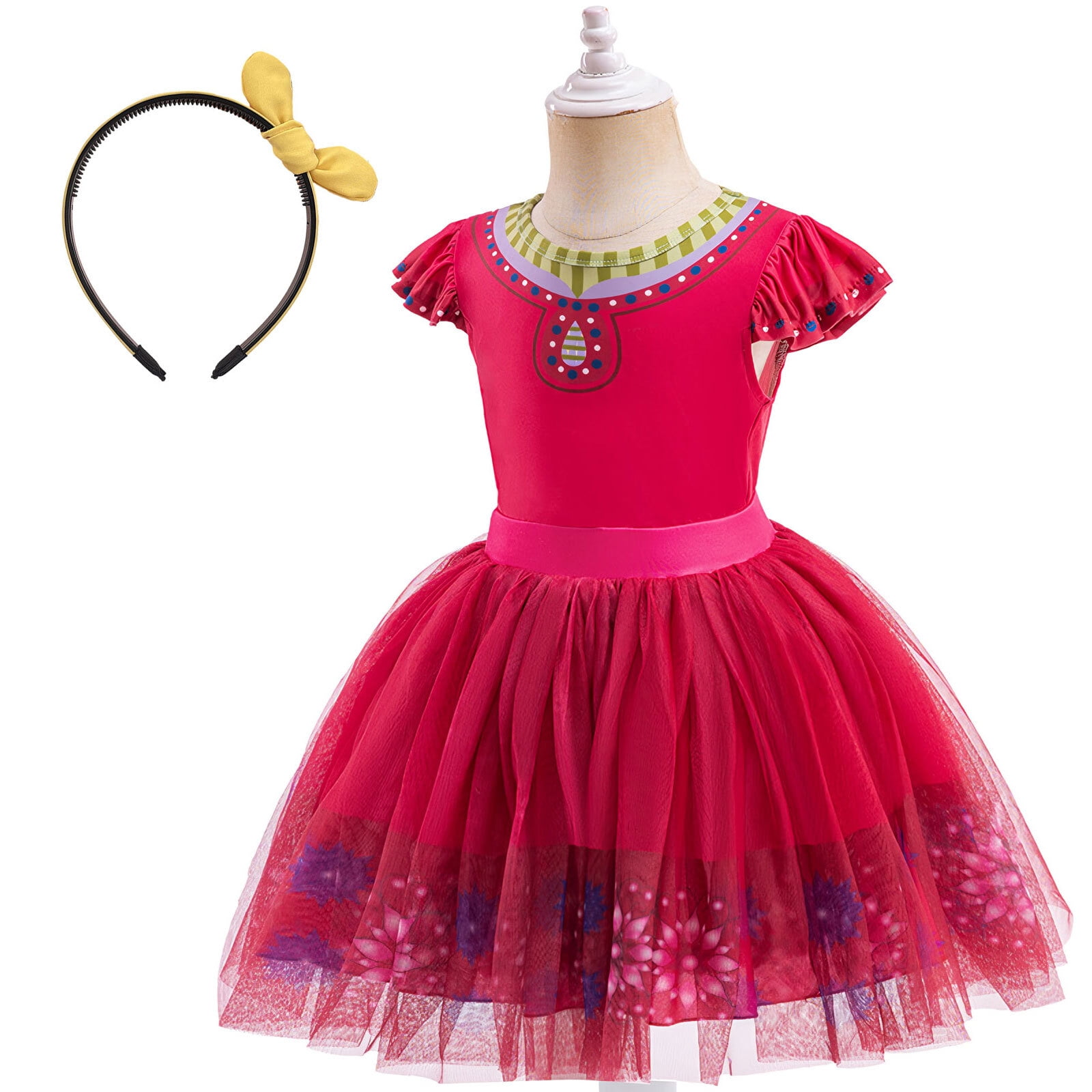 Toddler Girls Dahlia Costume Princess Tops Skirt Set Dress up Outfit ...