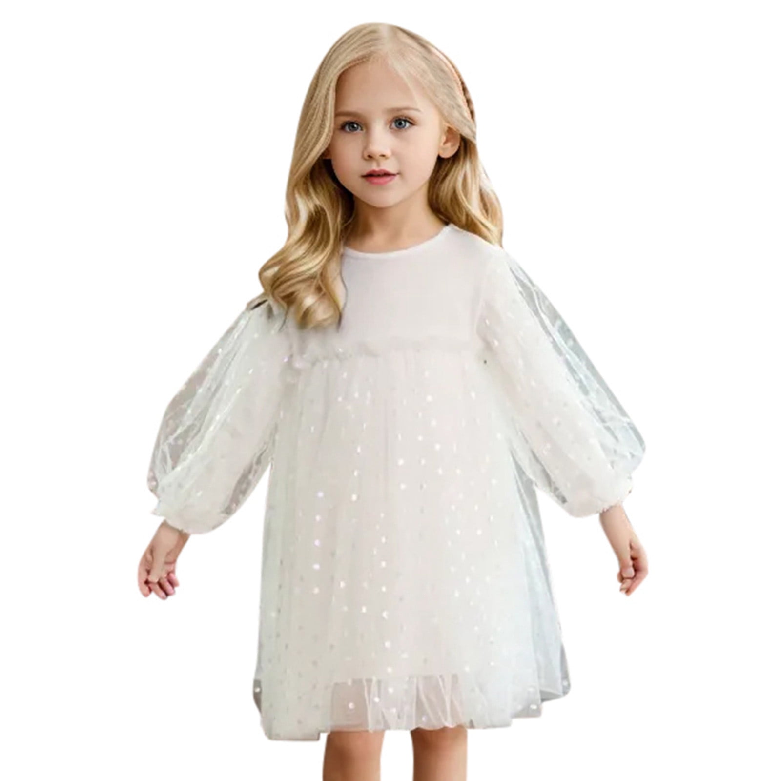 Toddler Girls Dresses Kids Toddler Girl Spring Fall Clothes Long Sleeve ...