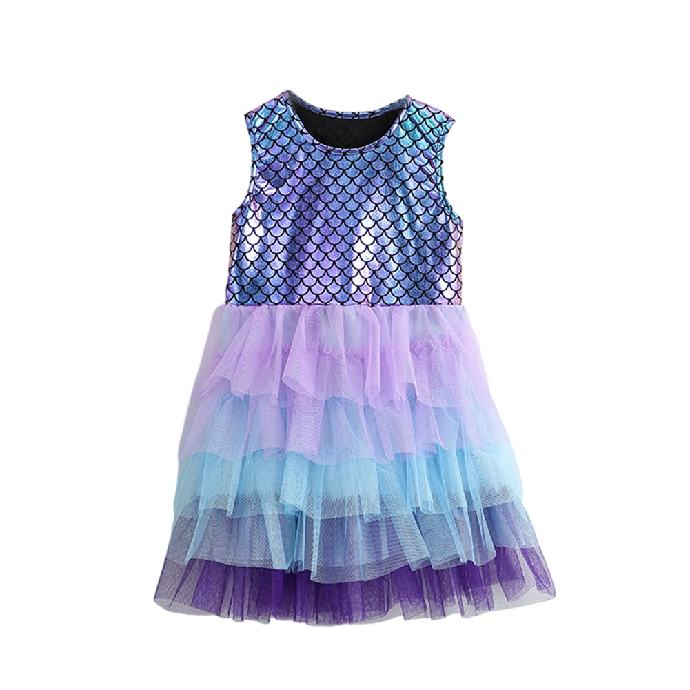 Toddler Girls Dresses for Summer Short Sleeve Kid Clothes Party Tutu ...