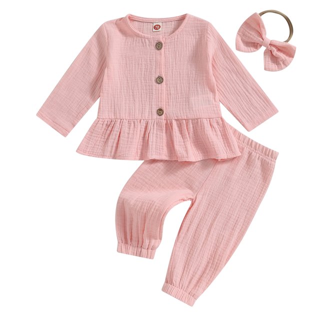 Toddler Girls Fall Outfits Clothes 6M 1T 2T 3T Kids Girls Long Sleeve ...