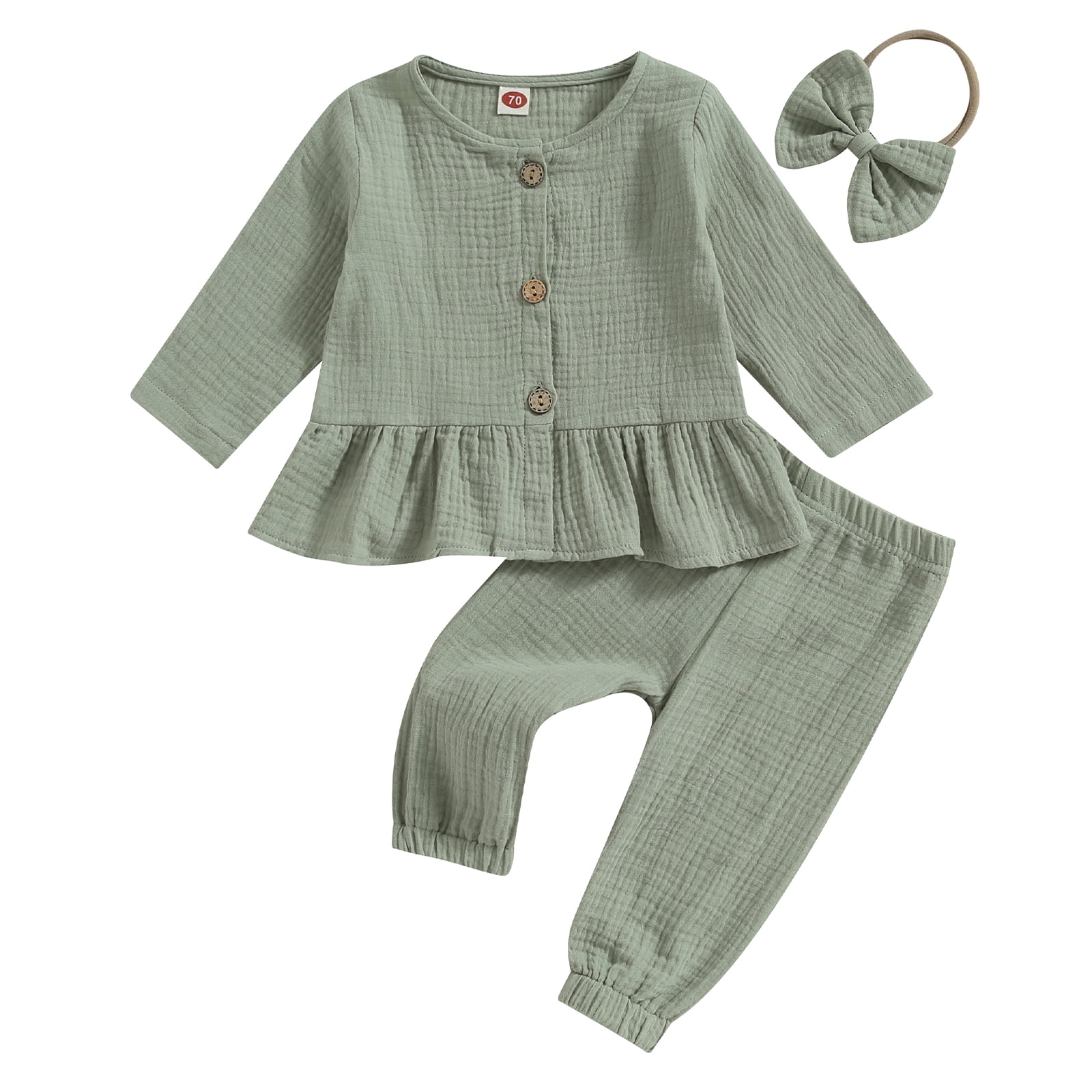 Toddler Girls Fall Outfits Clothes 6M 1T 2T 3T Kids Girls Long Sleeve ...