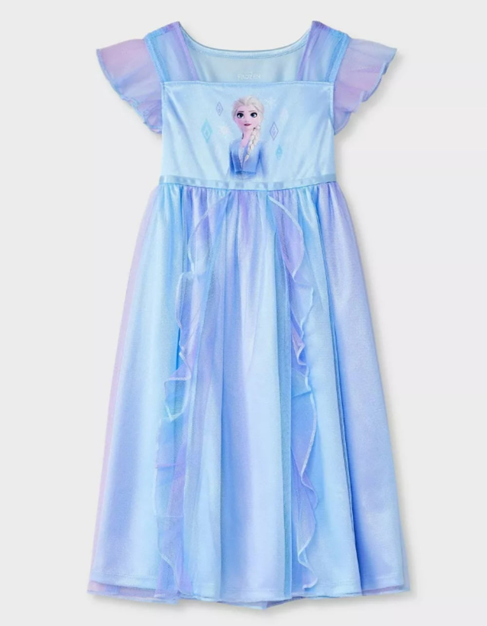 Toddler Girls' Frozen Elsa Night Gown - Blue 5T - Walmart.com
