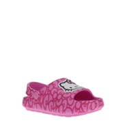 bebe Girl's Colorful Flat Sandal with Flower, Glitters and Other Cute ...