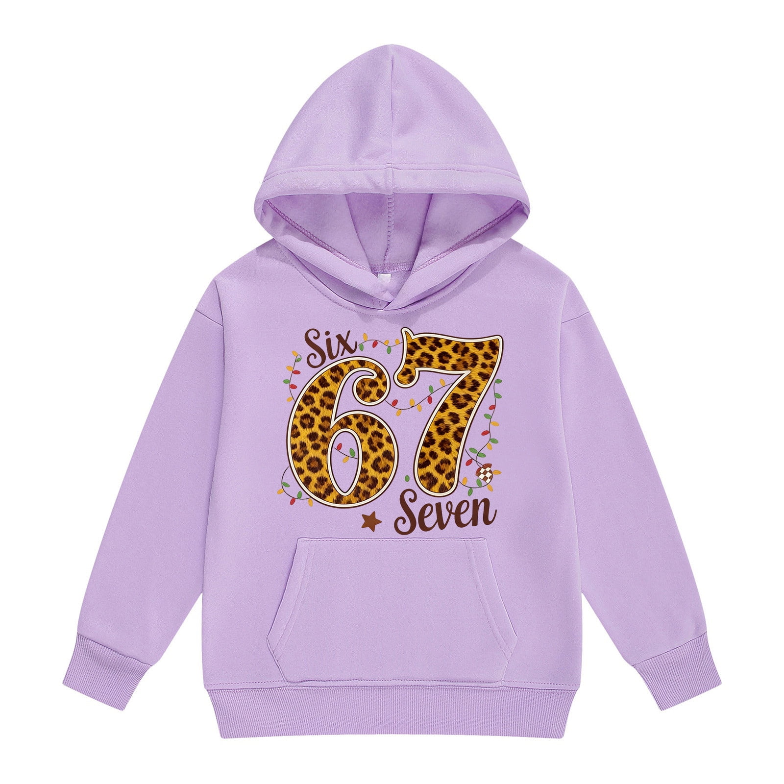Toddler Girls Hoodies Meme Novelty Six Seven Sweatshirt Long Sleeve ...