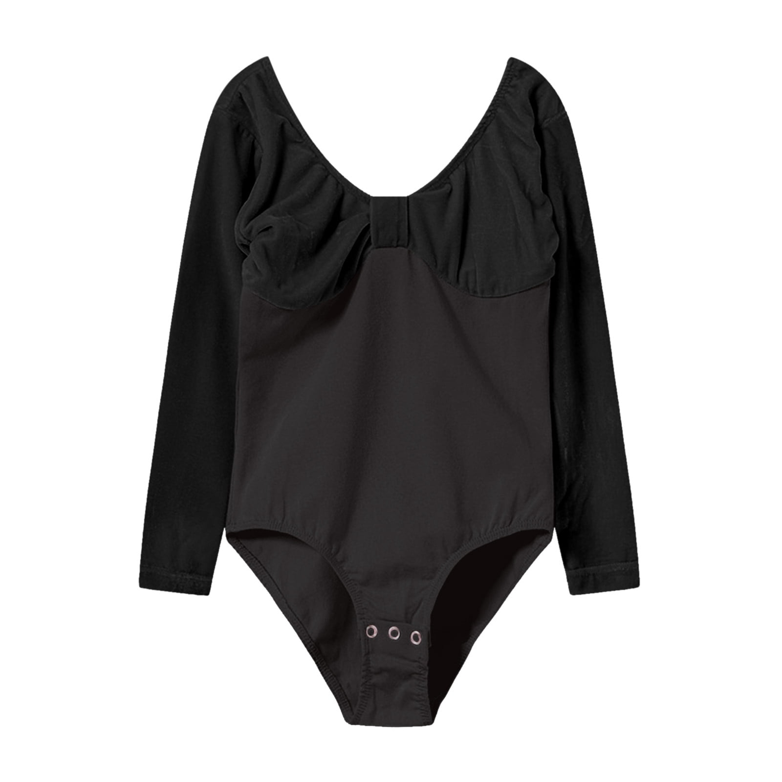 Toddler Girls Long Sleeve Dance Dress Ruffled Leotards Training Dress ...