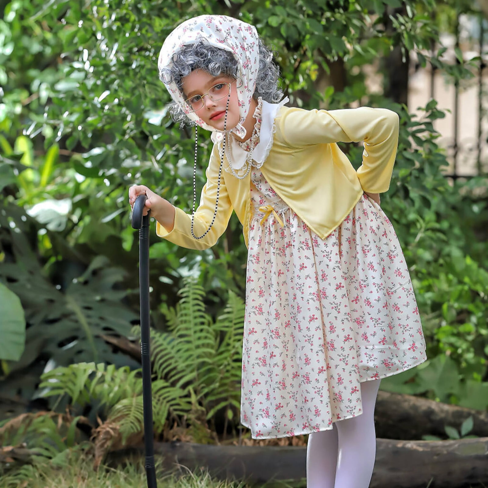 Toddler Girls Old Lady Outfits 100 Days of School Outfits Girls Grandma ...