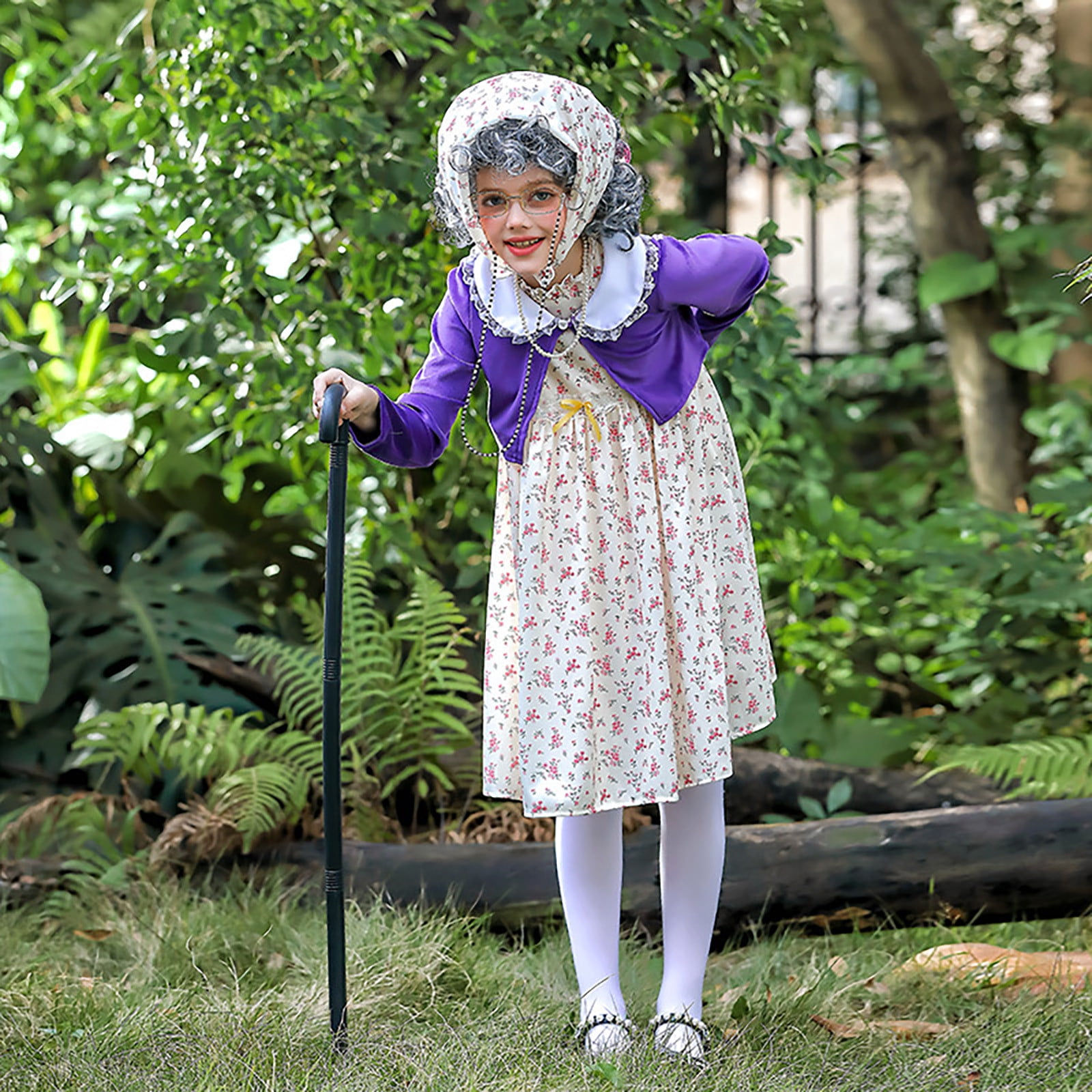 Toddler Girls Old Lady Outfits Girls 100 Days of School Outfits Kid Old ...