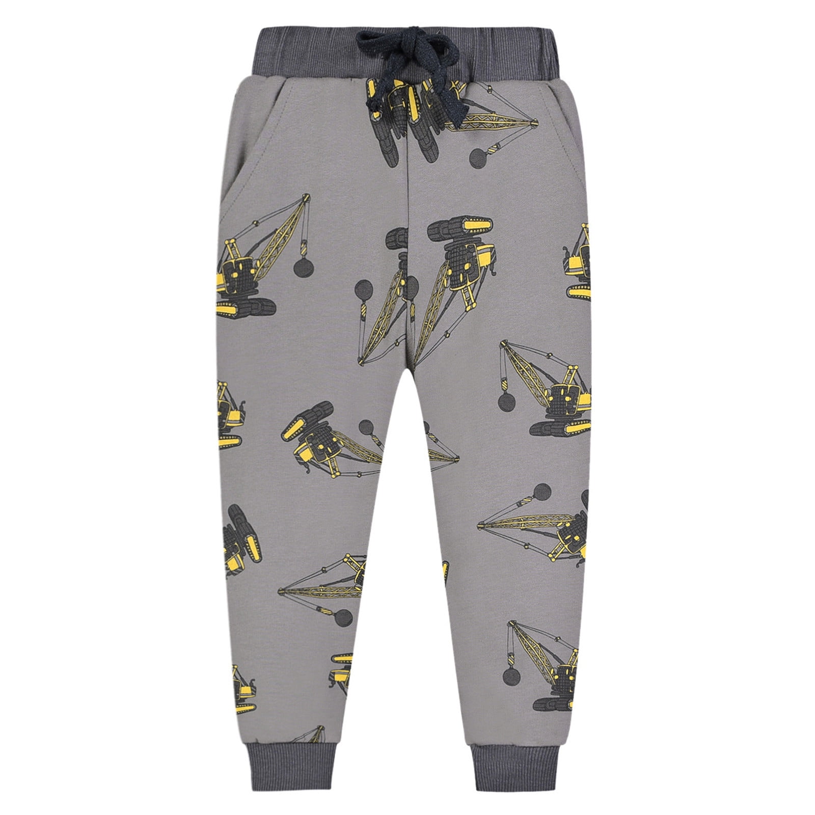 Toddler Girls Pants Boy Cartoon Pattern Sweatpants Cotton Drawstring ...