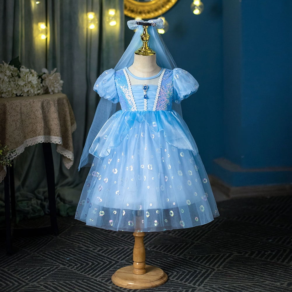 Toddler Girls Princess Costume Light Up Dress Little Girl Halloween ...