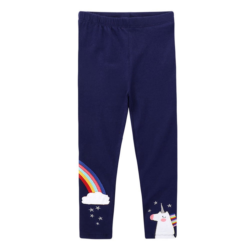 Toddler Girls Print Leggings Multipack Stretchy Kid Pants Girls ...