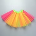 Toddler Girls Skirts Rainbow Color Block Print Mesh Birthday Party ...