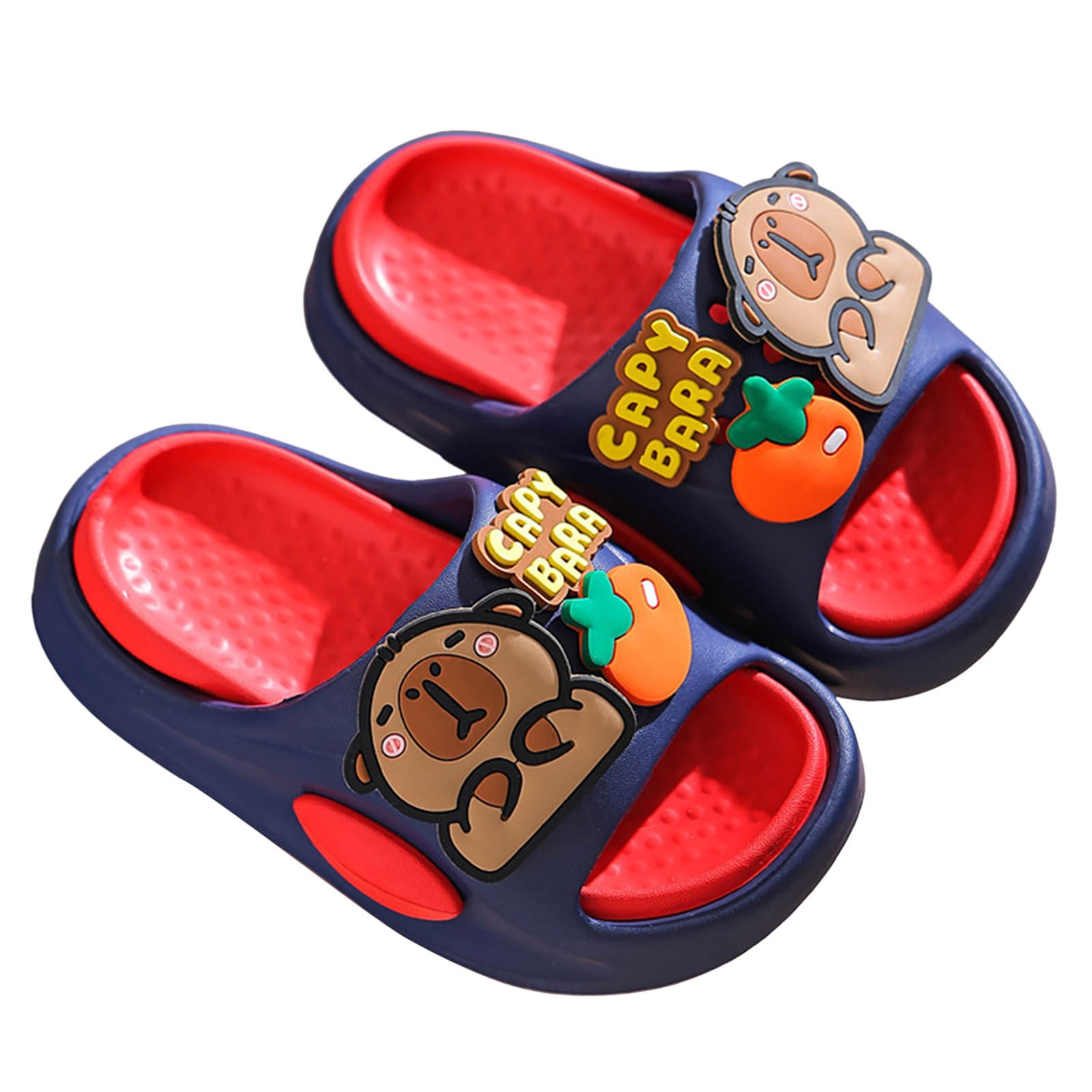 Toddler Girls Slippers EVA Slip On Shoes With Capybara Tomato Letter ...