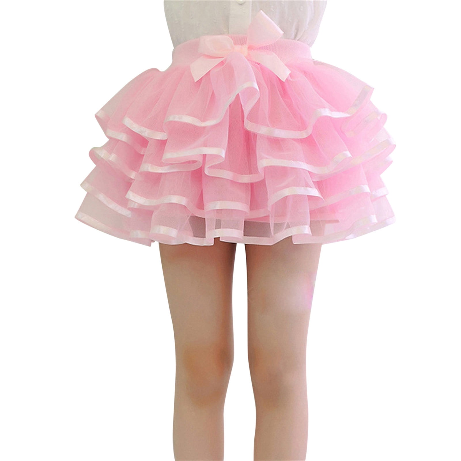 Toddler Girls Tutu Skirt Kids Solid Tiered Princess Party Layered ...