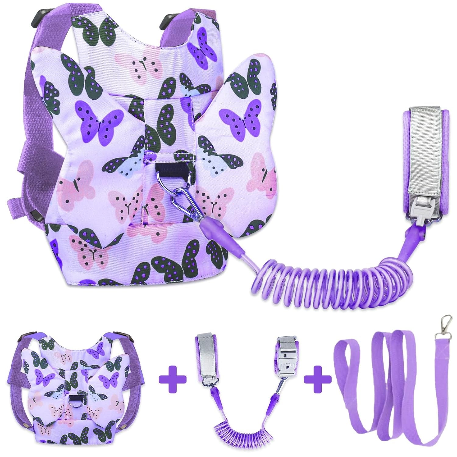 Toddler Harness With Anti Lost Wrist Link - Adjustable Safety Leash For ...