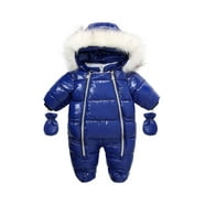 Youmylove Outerwear Romper Coat Warm Baby Jacket Snowsuit Girls Hooded Jumpsuit Girls Coat ...