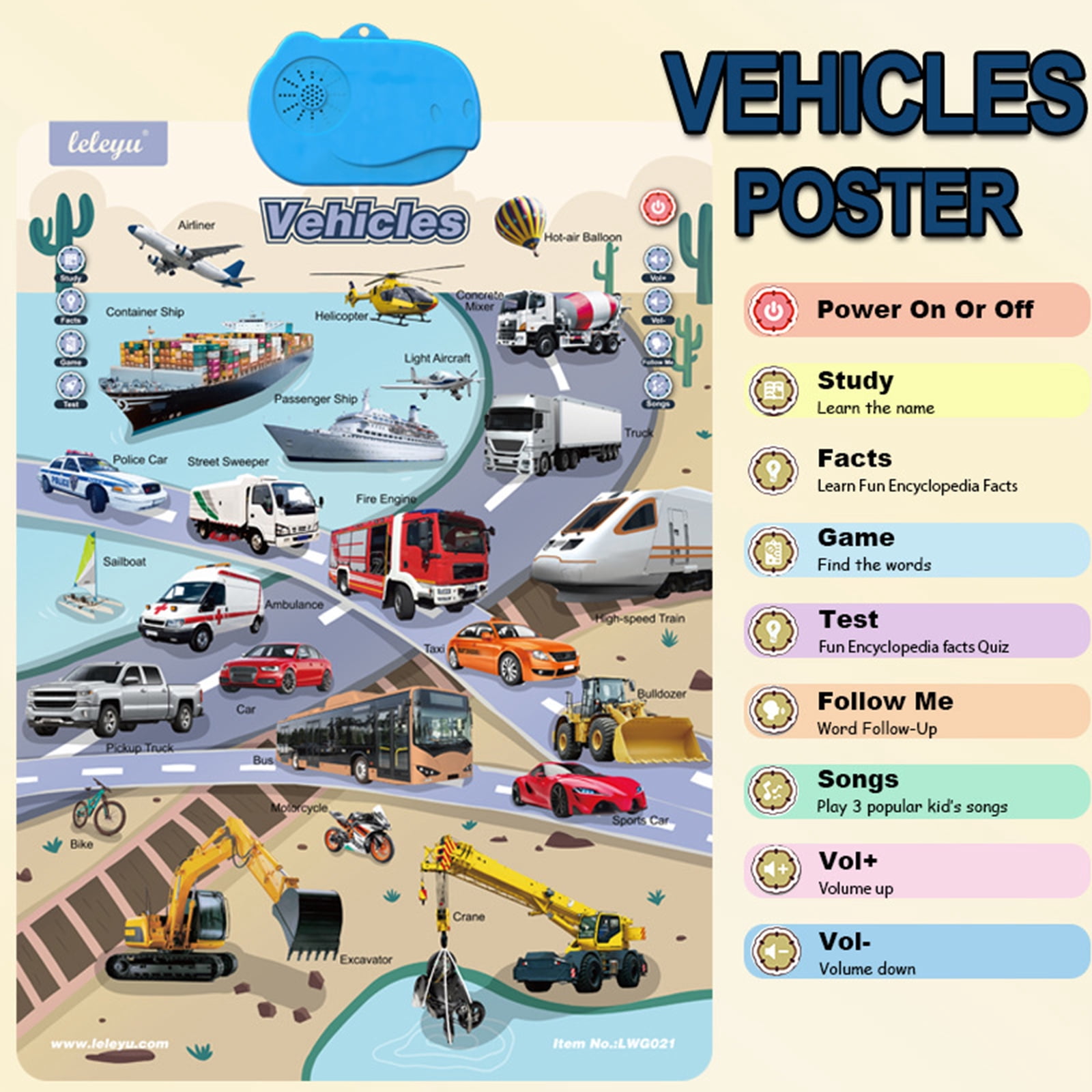 Toddler Interactive Toys, Interactive Electronic Poster for Kids ...