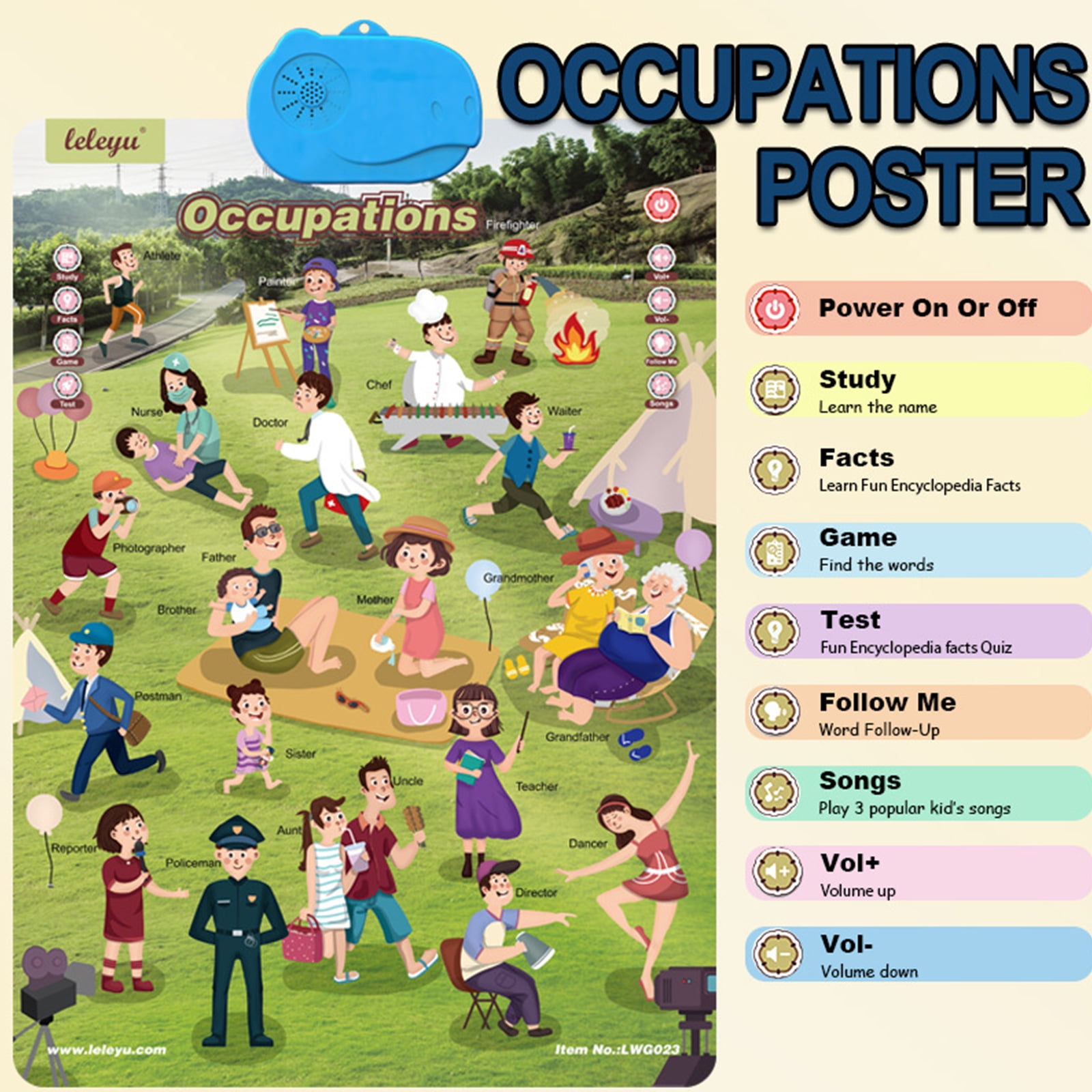 Toddler Interactive Toys, Interactive Electronic Poster for Kids ...