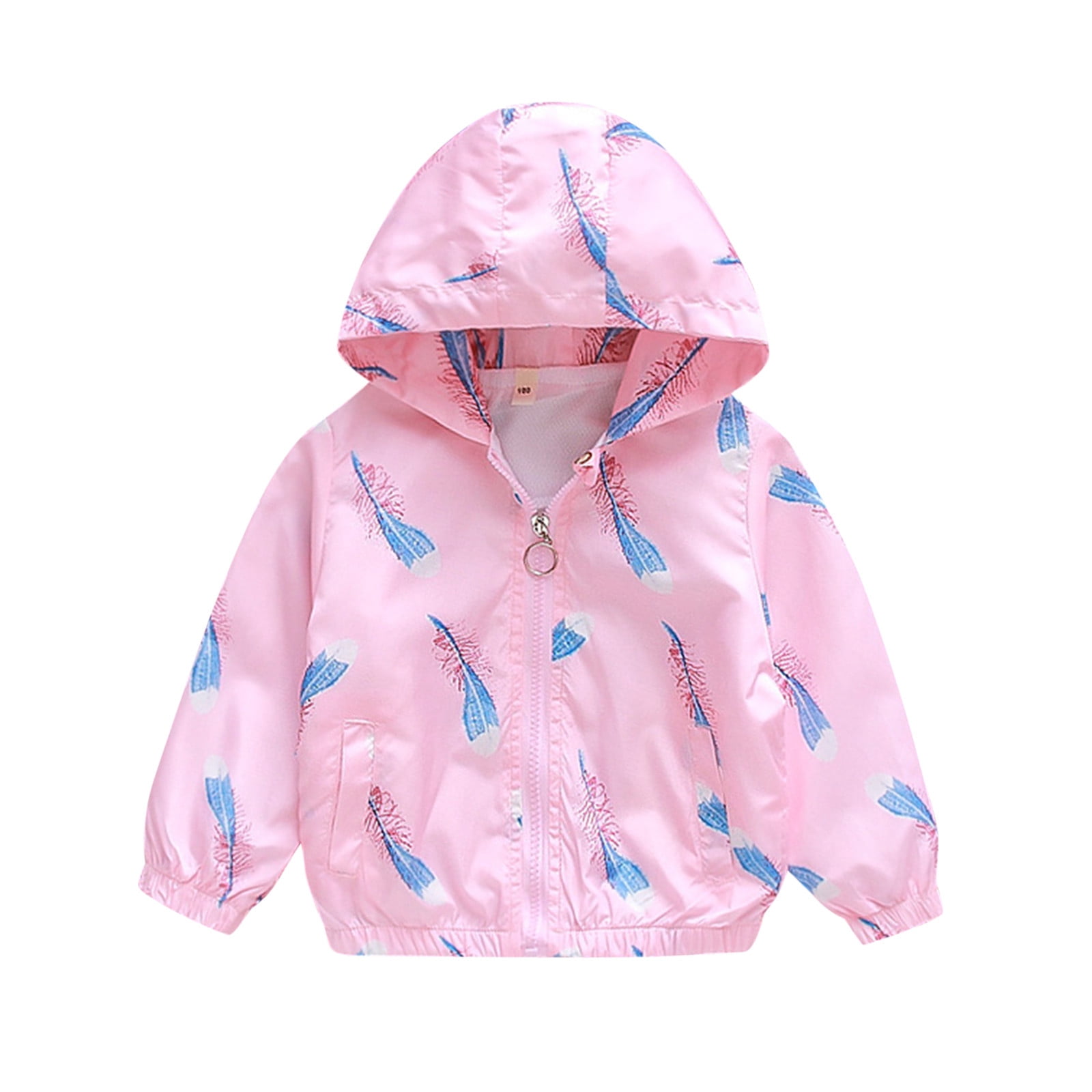 Toddler Jacket Boys Kids Hooded Windproof Coat Outwear Baby Cartoon Zipper Girls Windbreaker ...