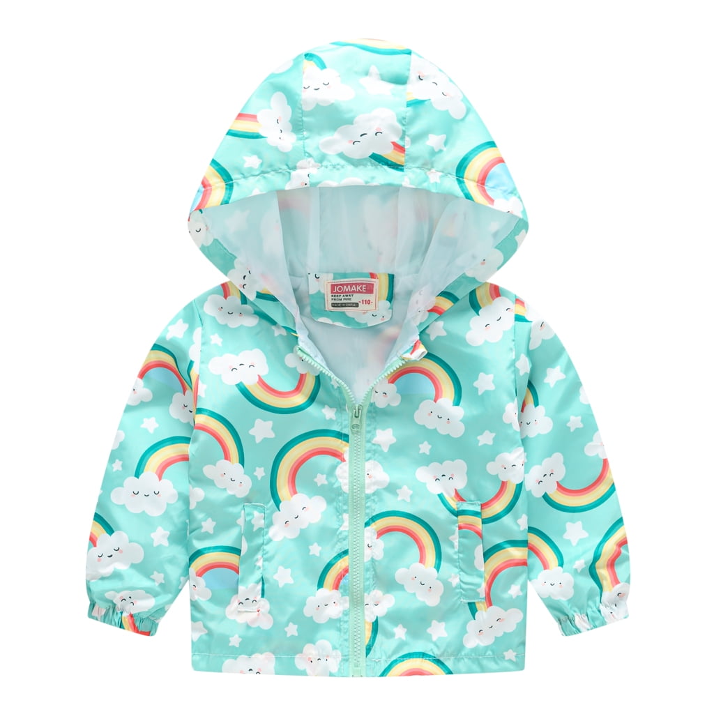 Diliba Toddler Lightweight Windbreaker Jacket, Children's Hooded ...