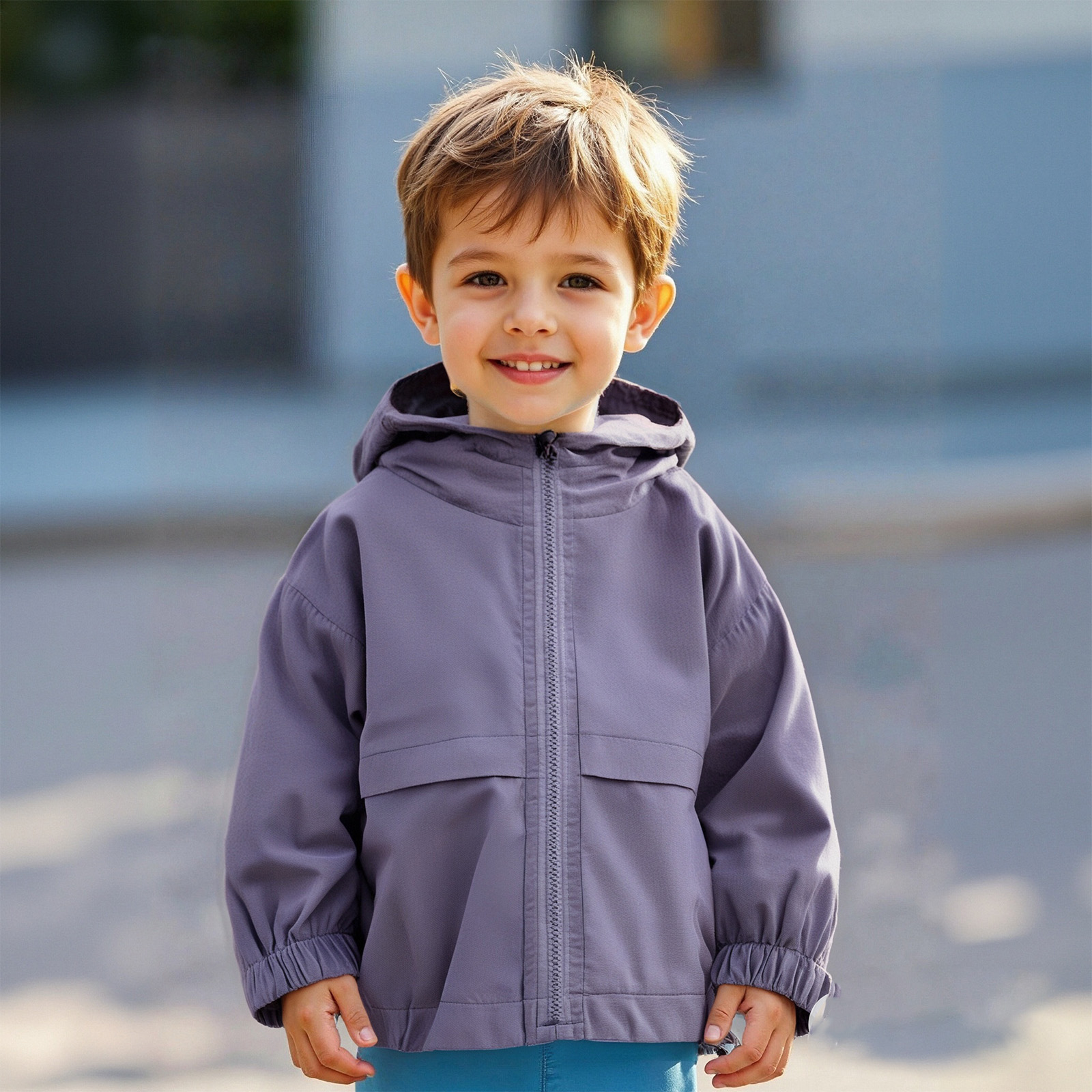 Toddler Jackets Wind Breaker Zip Up Hoodie Girls Lightweight Jacket ...