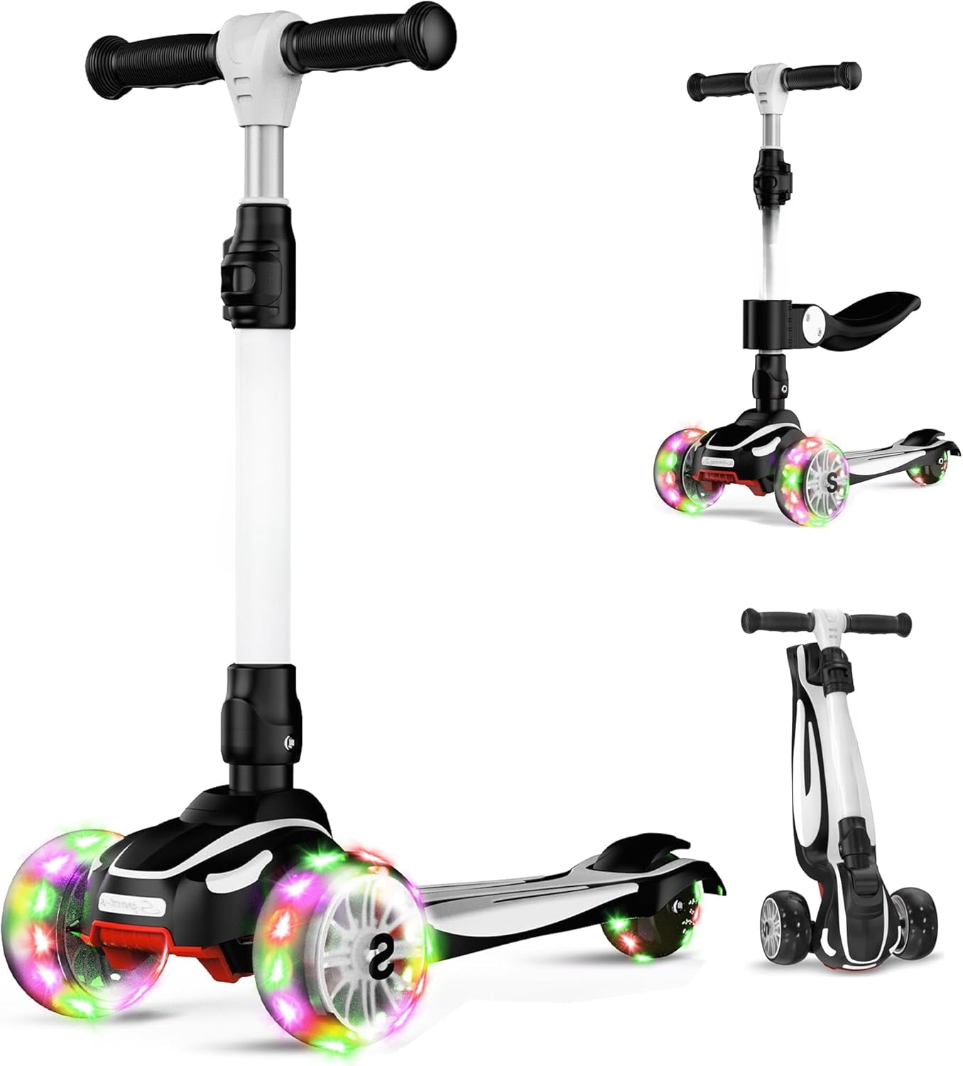 Toddler Kick Scooter for Kids with 3 Wheels Extra-Wide Childrens ...