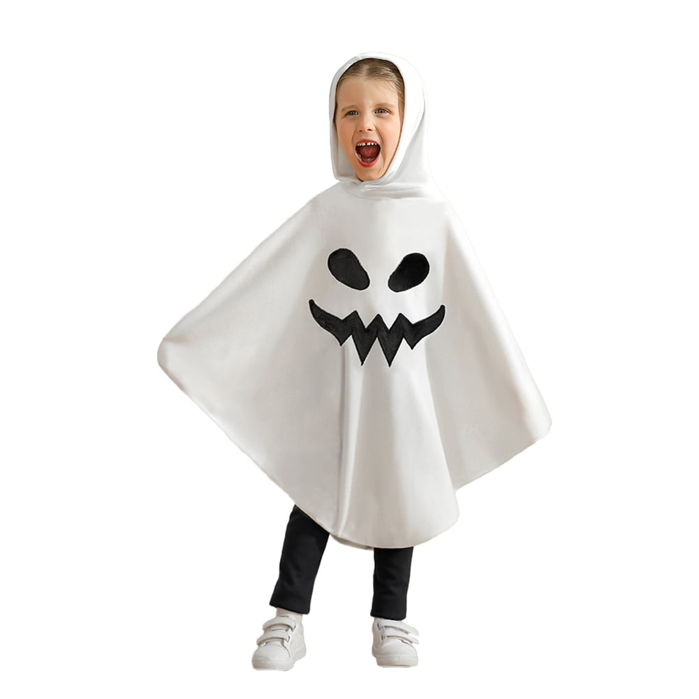Toddler Kids Baby Girl Boy Ghost Costume Halloween Cloak Cape Hat Funny Cosplay Clothes ...