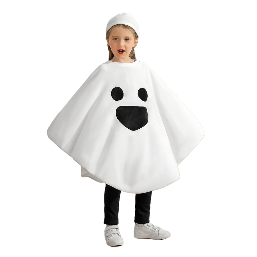 Toddler Kids Baby Girl Boy Ghost Costume Halloween Cloak Cape Hat Funny Cosplay Clothes ...