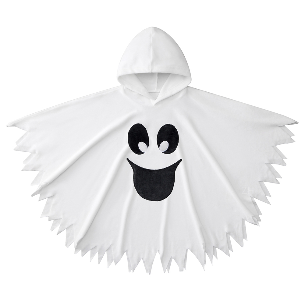Toddler Kids Baby Girl Boy Halloween Costume Ghost Cloak Print Poncho ...