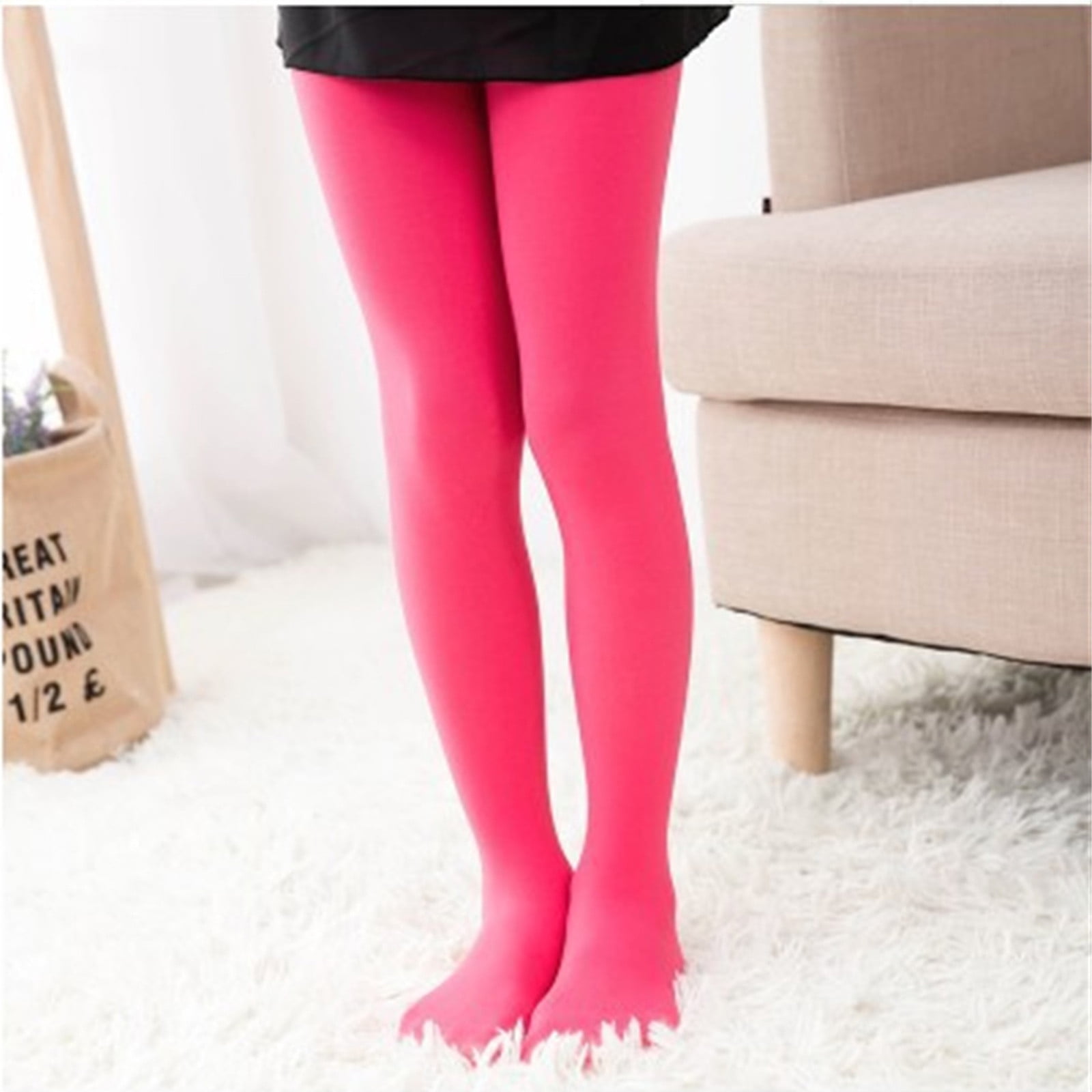 Toddler Kids Baby Girls Cotton Leggings Pantihose Stretchy Basic Full ...