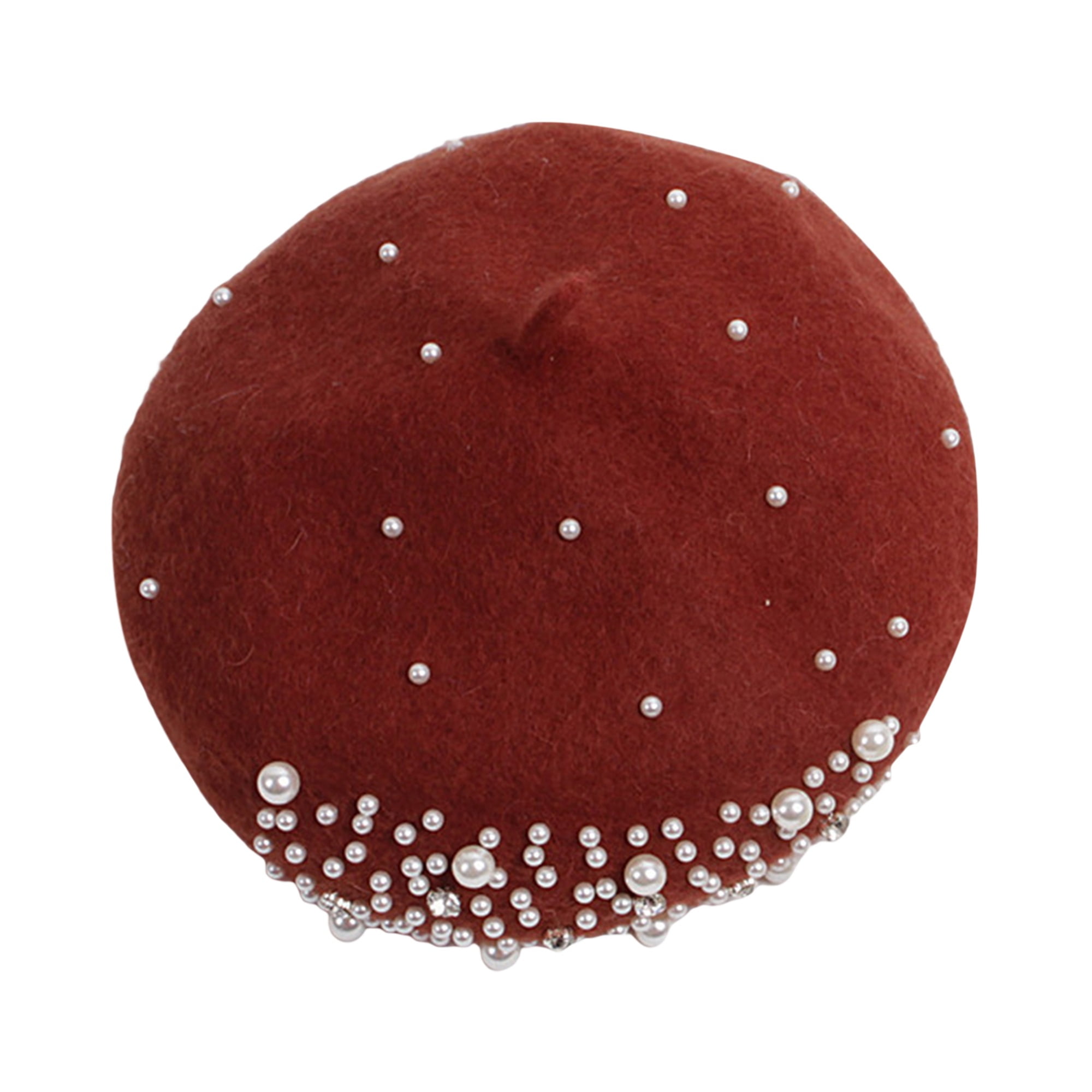 Toddler Kids Girls Berets Hat Fashion Pearl Princess Wool Cap - Walmart.com