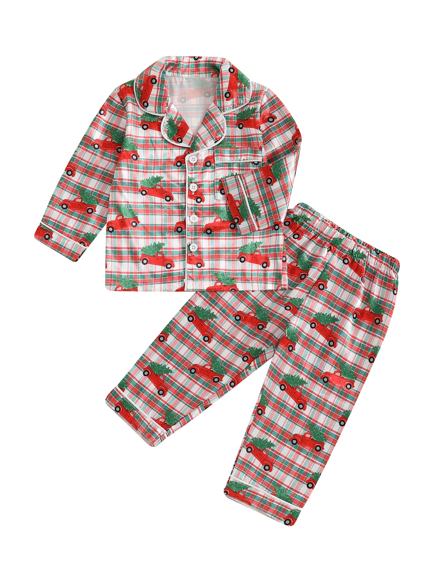 Toddler Kids Girls Boys 2Pcs Christmas Pajamas Set 12 18 24 Months 2T ...