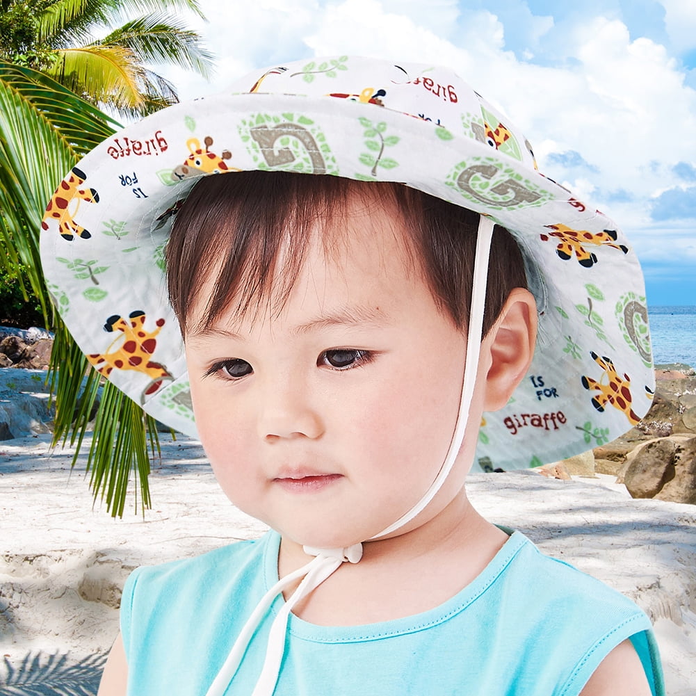 Toddler Kids Girls Boys Sun Hat Summer UPF 50+ Protection Caps Wide ...