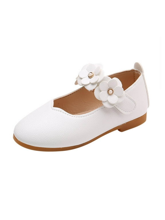 ATOGUTA Big Girl Wedding Shoes Pink Ballet Shoes Flower Girls Mary Jane ...