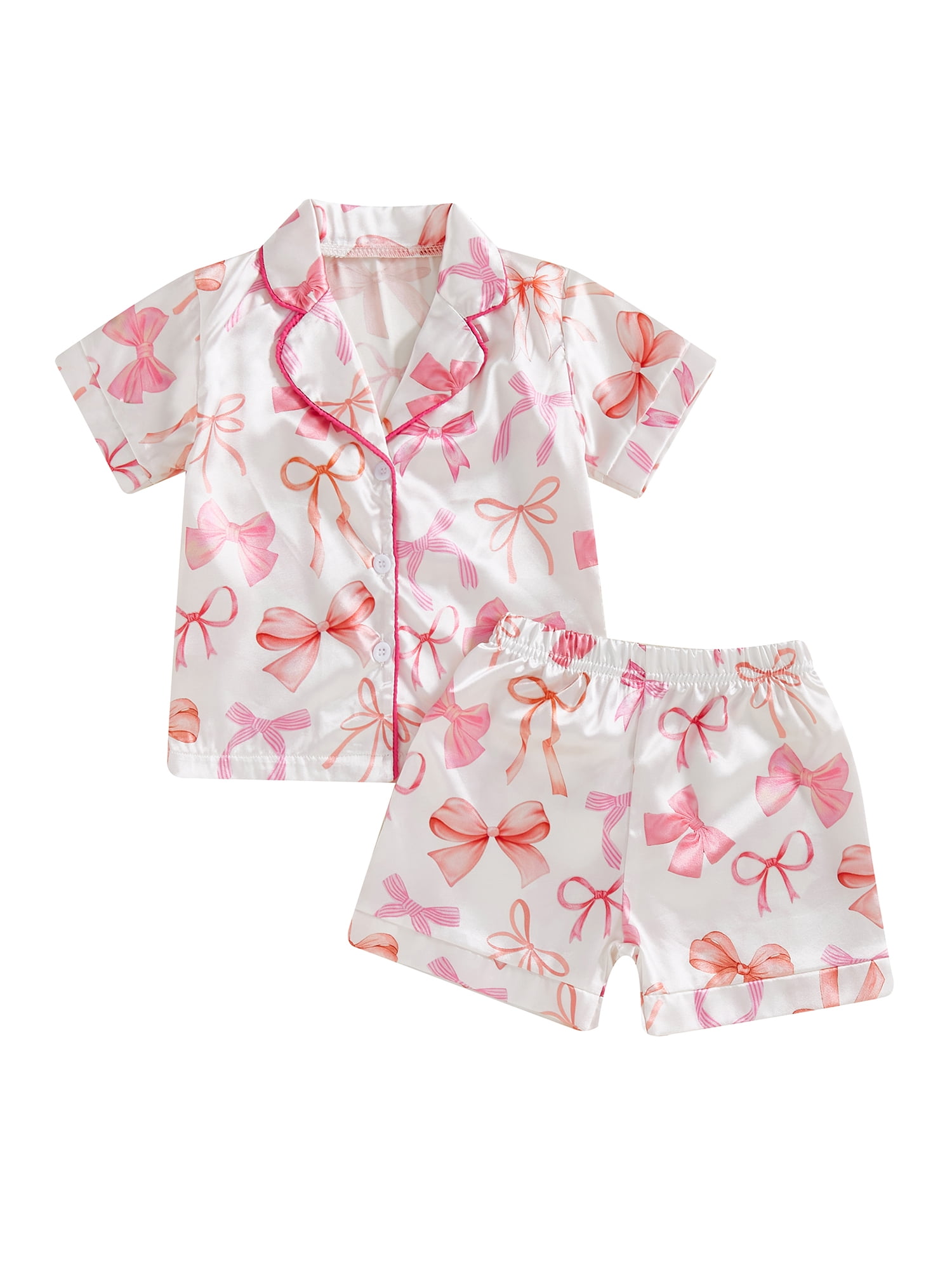 Toddler Kids Girls Summer Pajamas Set 6 12 18 24 Months 2T 3T 4T Flower ...