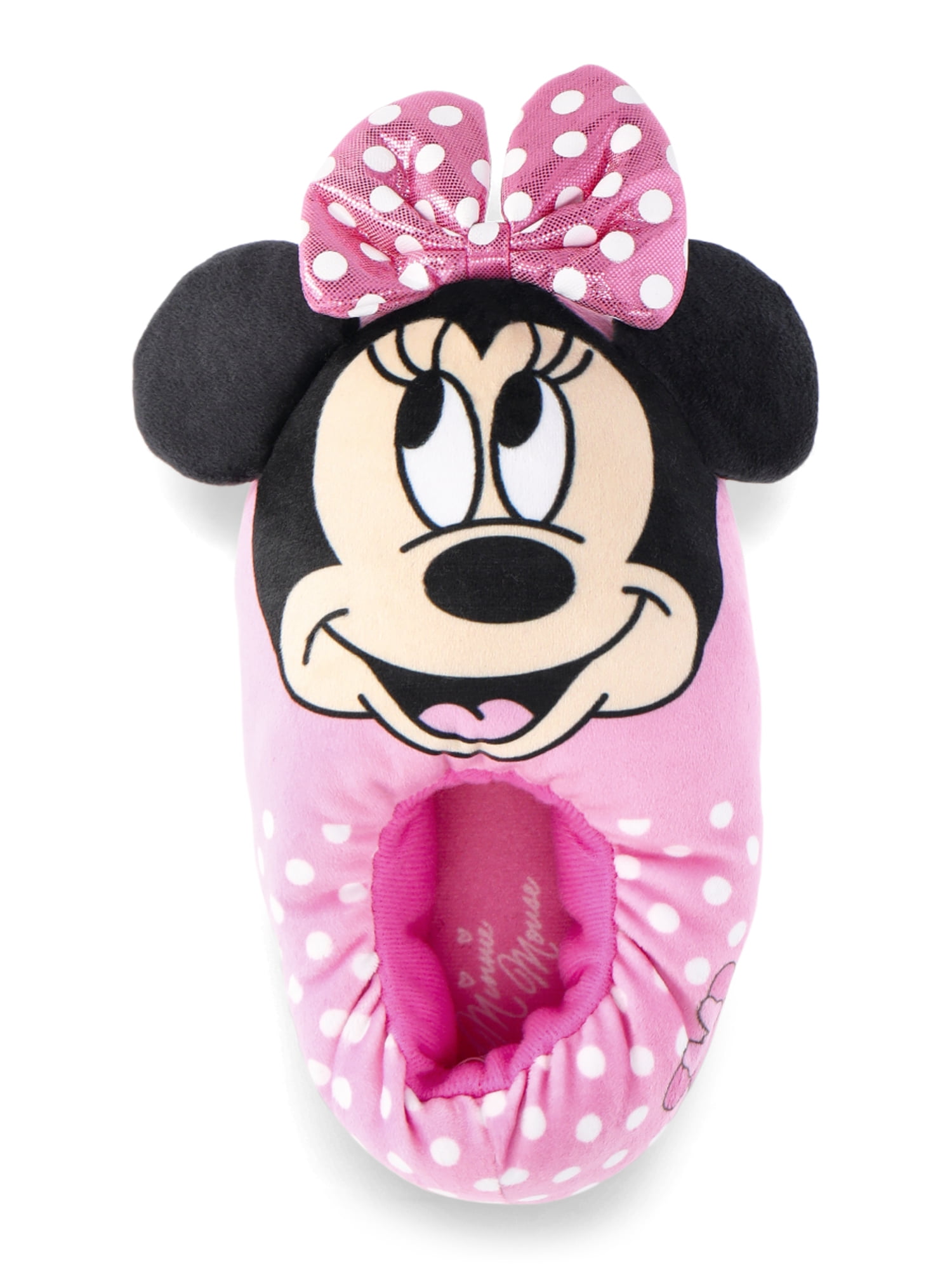 Disney Minnie Mouse Toddler Girls Slippers - Walmart.com