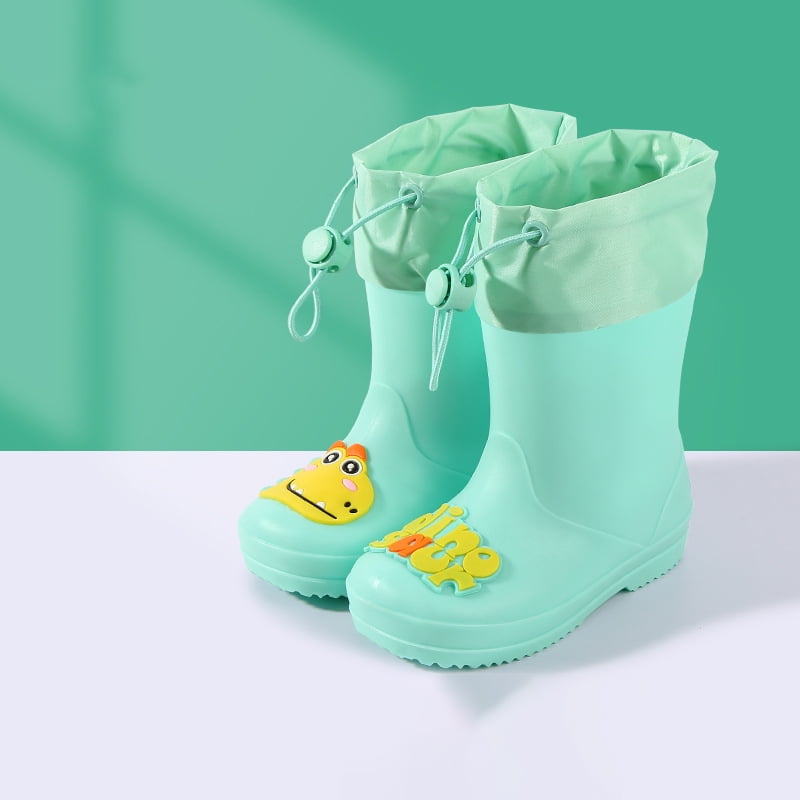 Toddler Kids Rain Boots Baby Rain Shoes Children Easy On Waterproof ...