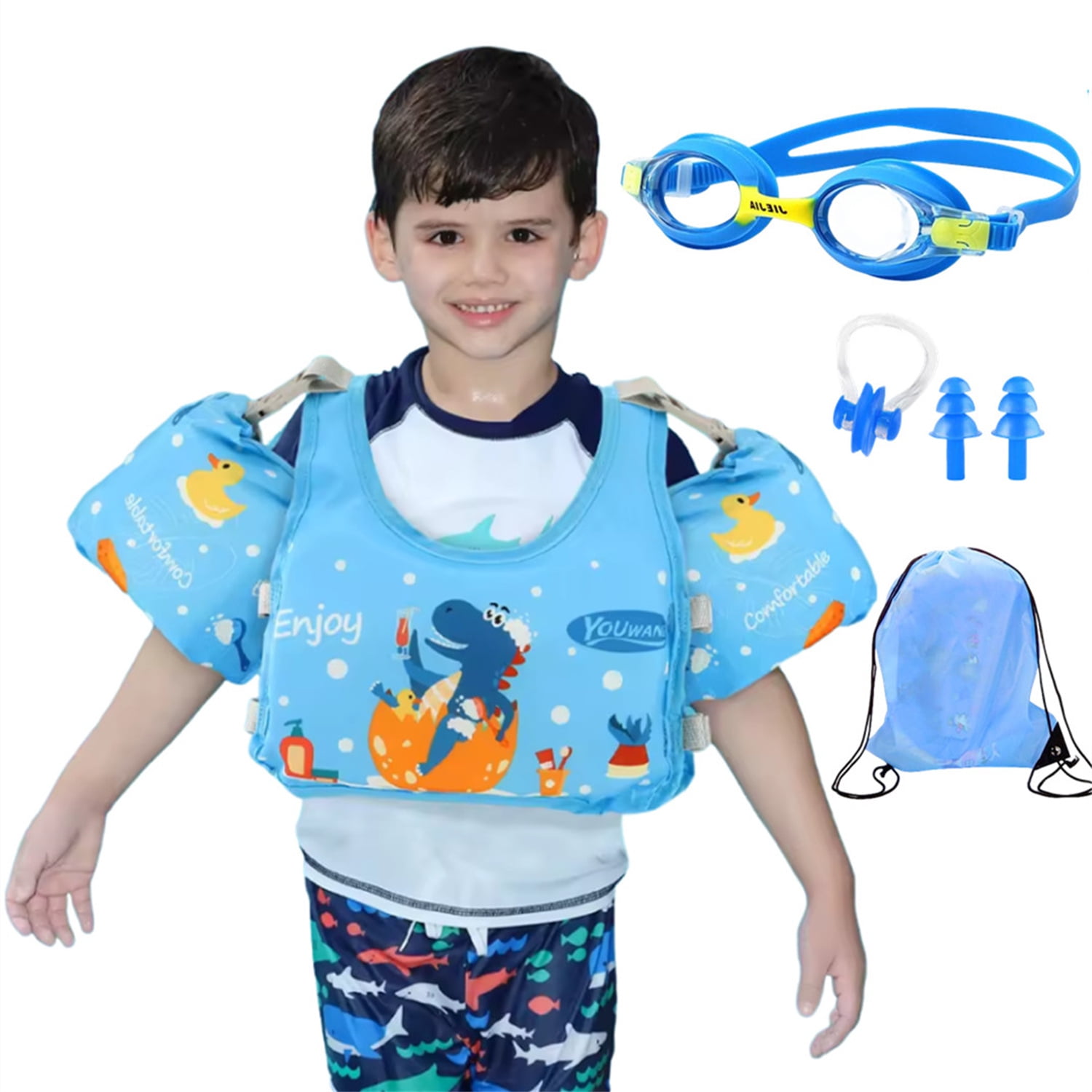 Toddler Kids Swim Vest, Puddle Jumper for Girls & Boys 22 to 66 Pounds ...