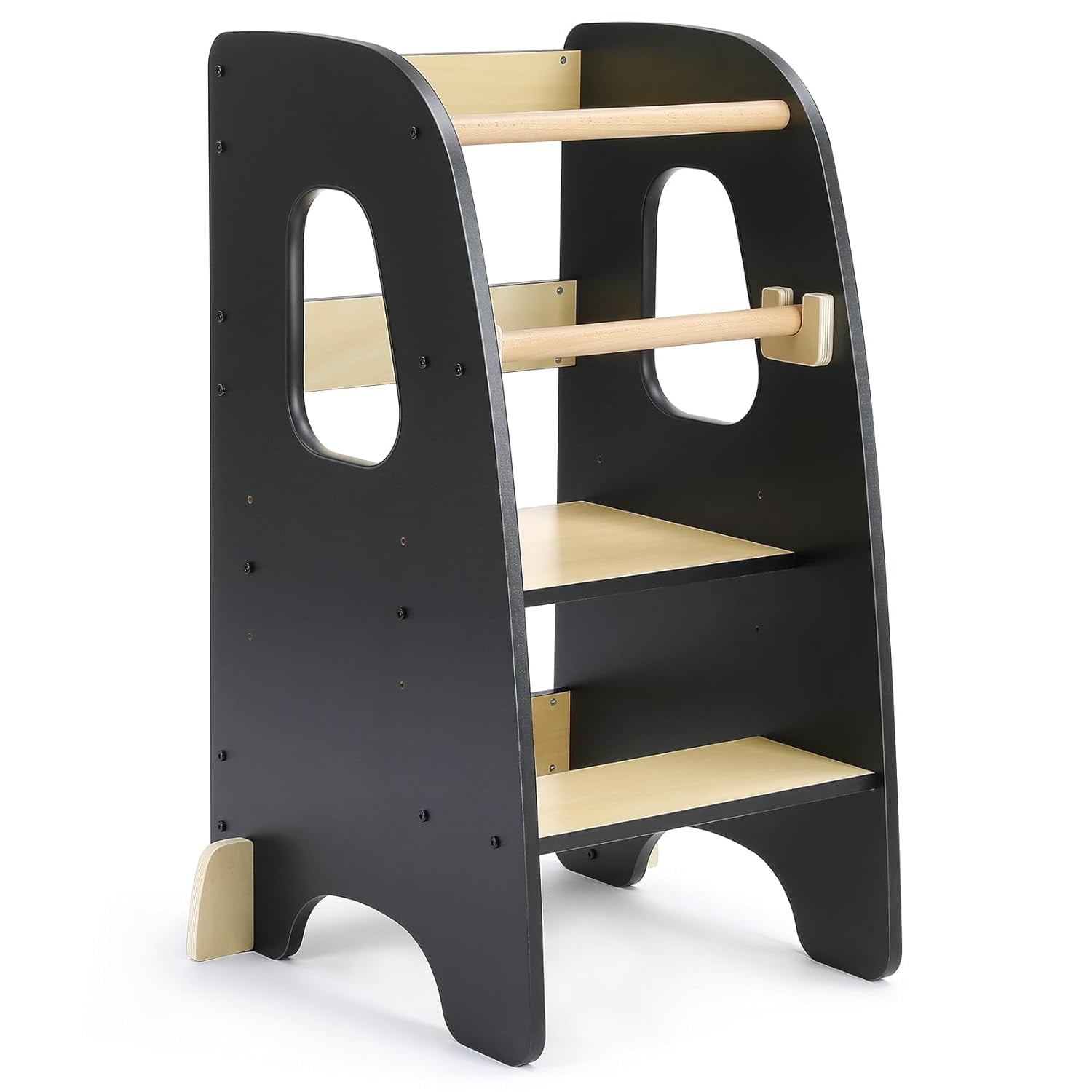 Toddler Kitchen Stool Helper Toddler Standing Tower Kids Kitchen Step ...