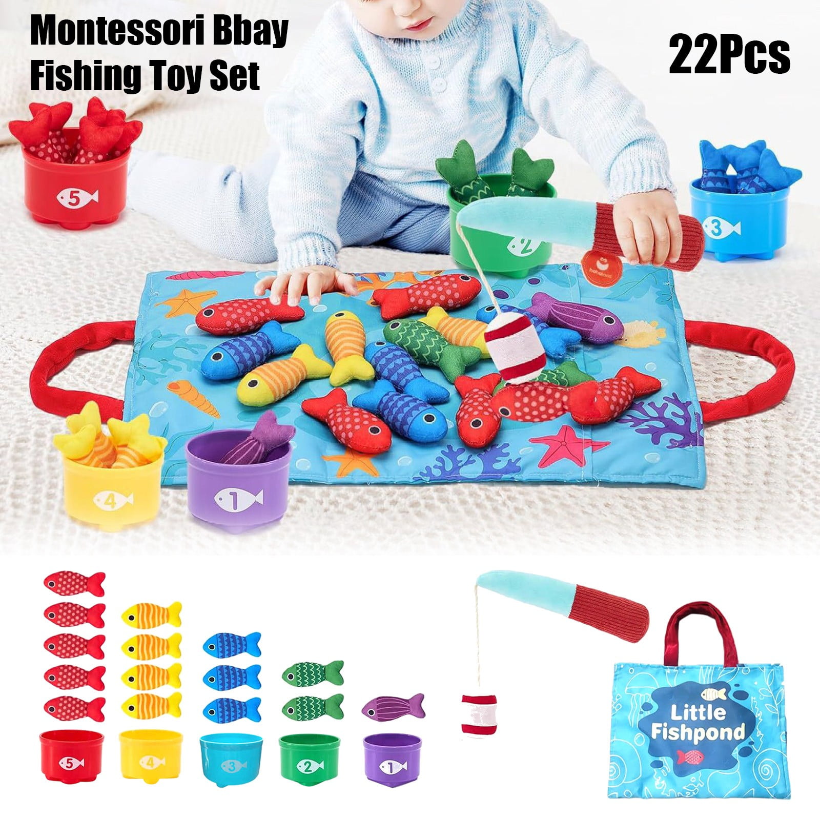 Toddler Learning Toy Set Montessori Educational Game for Number ...