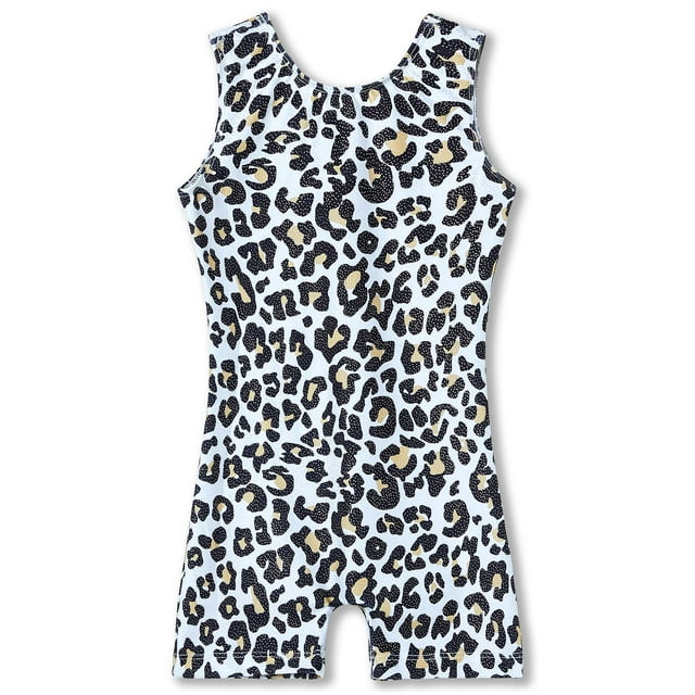 Toddler Leotard Gymnastics Leopard Black Unitards for Girls Shiny Size 2t 3t Kids Training ...