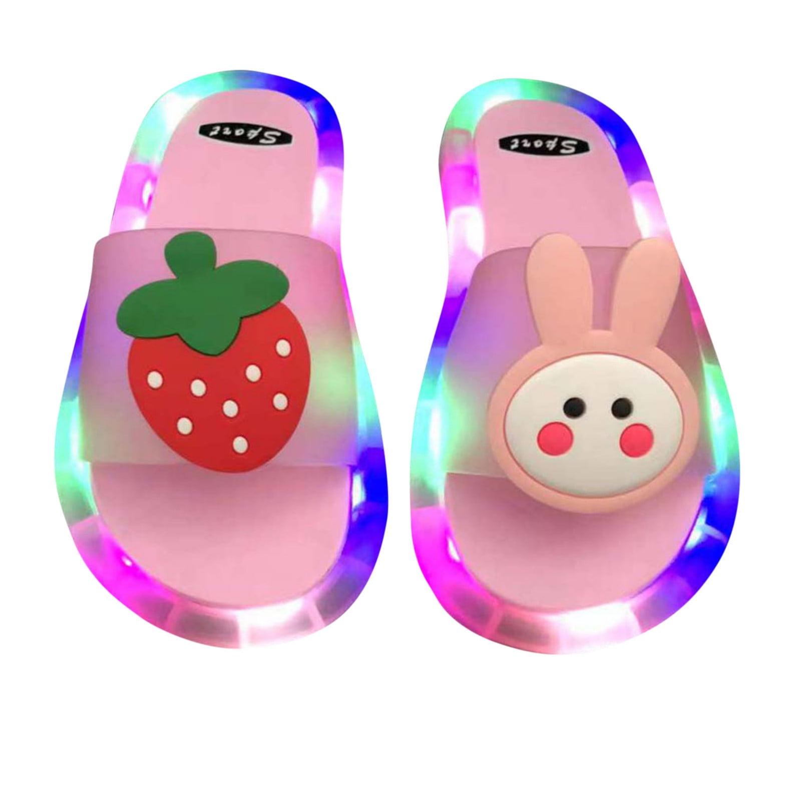 Toddler Light Kids Girls Indoor Shower 25Y Stylish Slipper Outdoor Boys ...