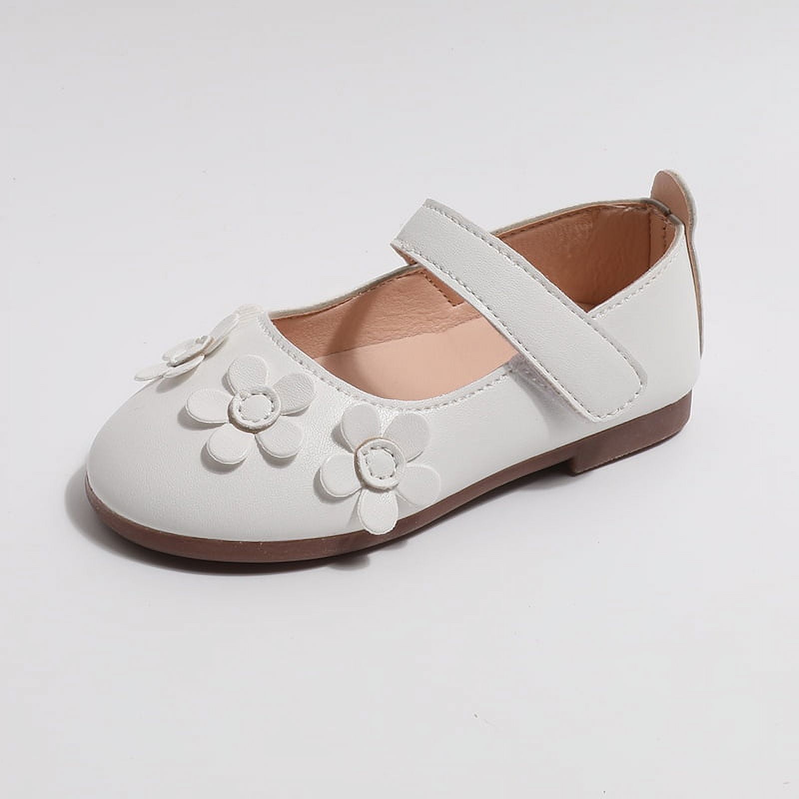 Toddler Little Girl Flower Girl Dress Shoes Cute Bow Girls Mary Jan ...