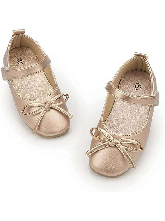 Herrnalise Toddler Girls Dress Shoes Lightweight Mary Jane Flats with ...